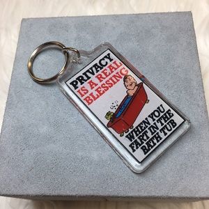 Vintage | Accessories | Vintage 8s Deadstock Funny Keychain Privacy ...